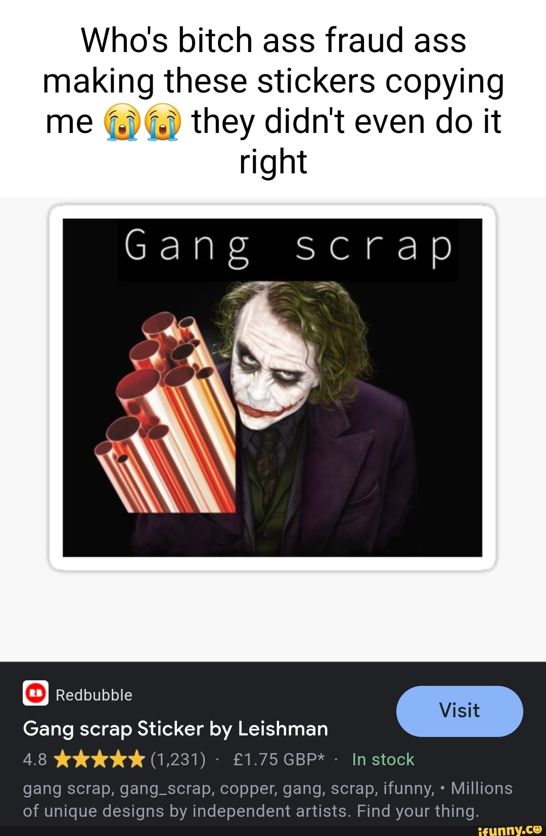 Redbubble memes. Best Collection of funny Redbubble pictures on iFunny