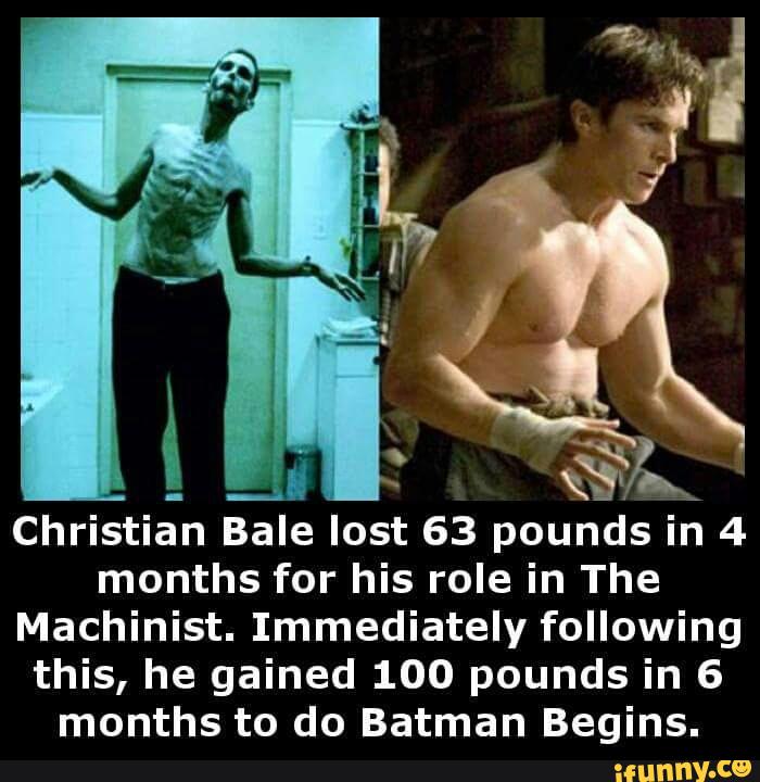 && Christian Bale lost 63 pounds in 4 months for his role in The ...