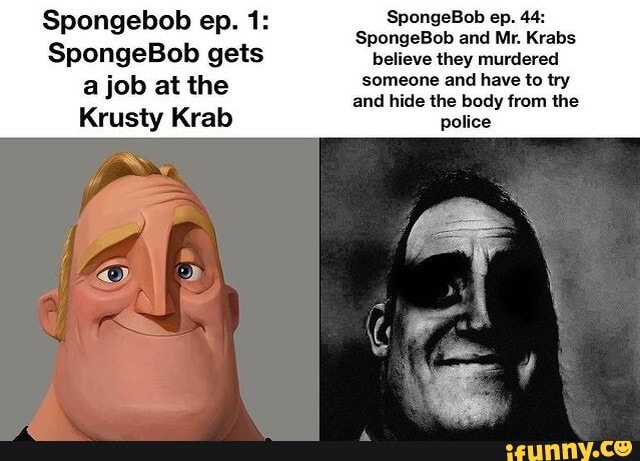 Spongebob ep. 1: SpongeBob gets a job at the Krusty Krab SpongeBob ep ...