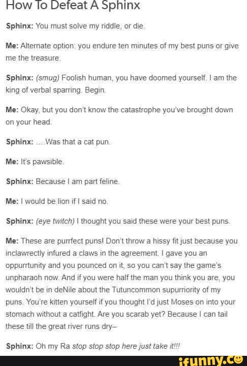 Sphinx memes. Best Collection of funny Sphinx pictures on iFunny