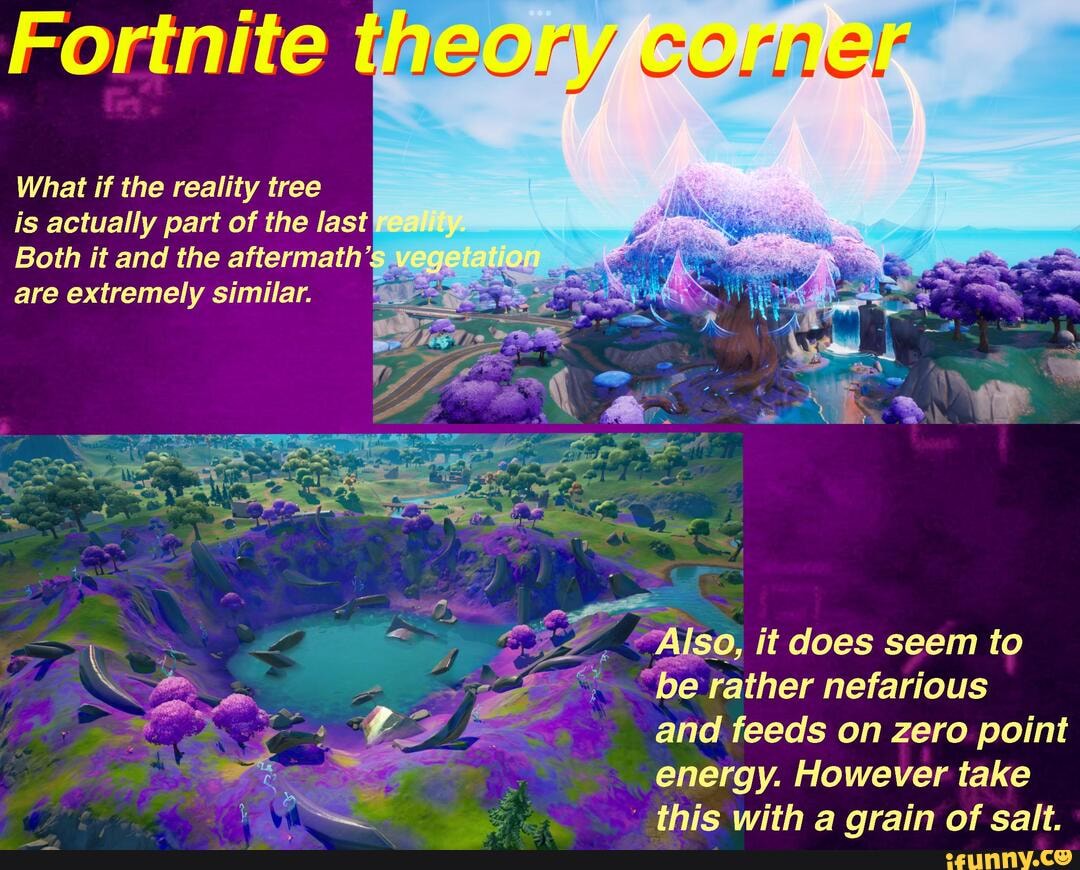 Fortnite What if the reality tree is actually part of the last Both it ...