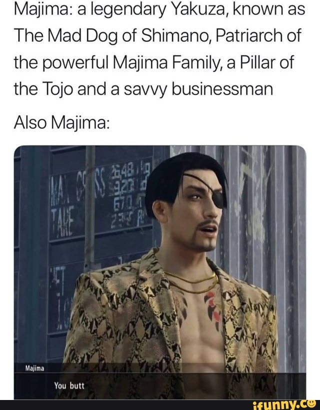 Majima: a legendary Yakuza, Known as The Mad Dog of Shimano, Patriarch ...
