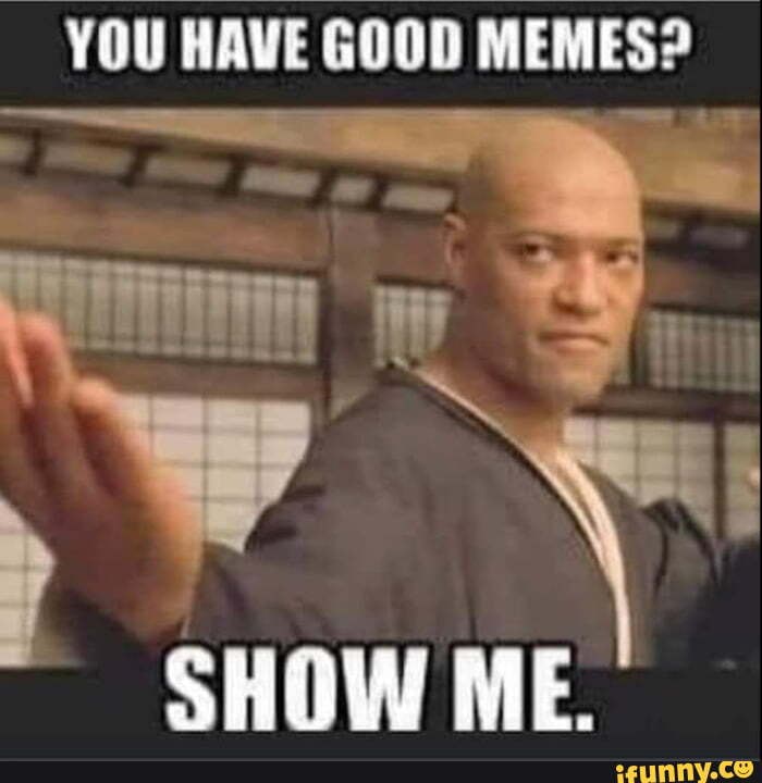 YOU HAVE GOOD MEMES? SHOW ME. - iFunny