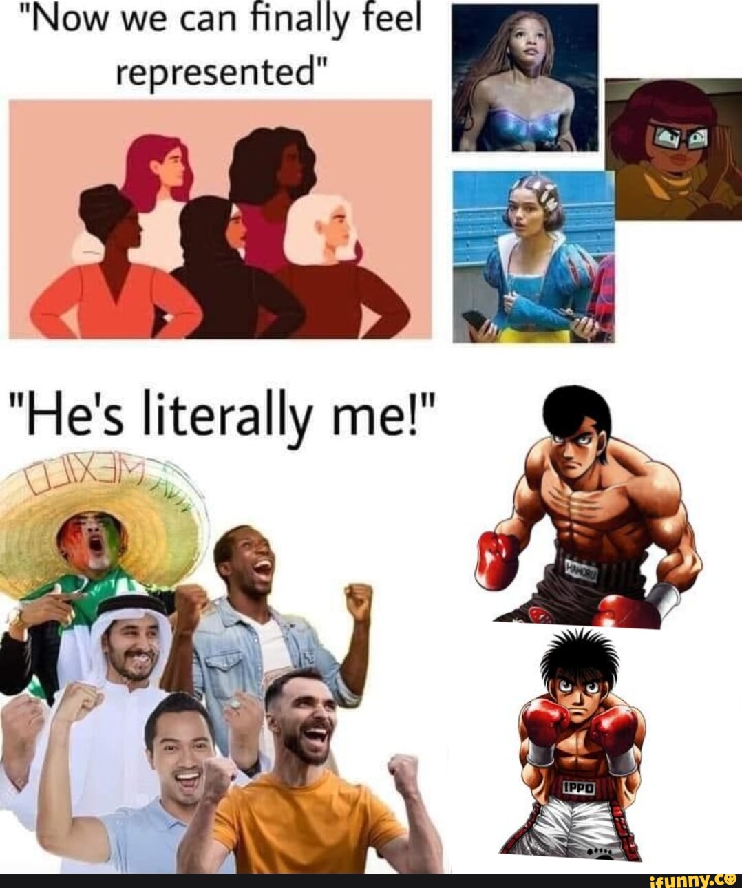 "Now we can finally reel represented" "He's literally mel" - iFunny