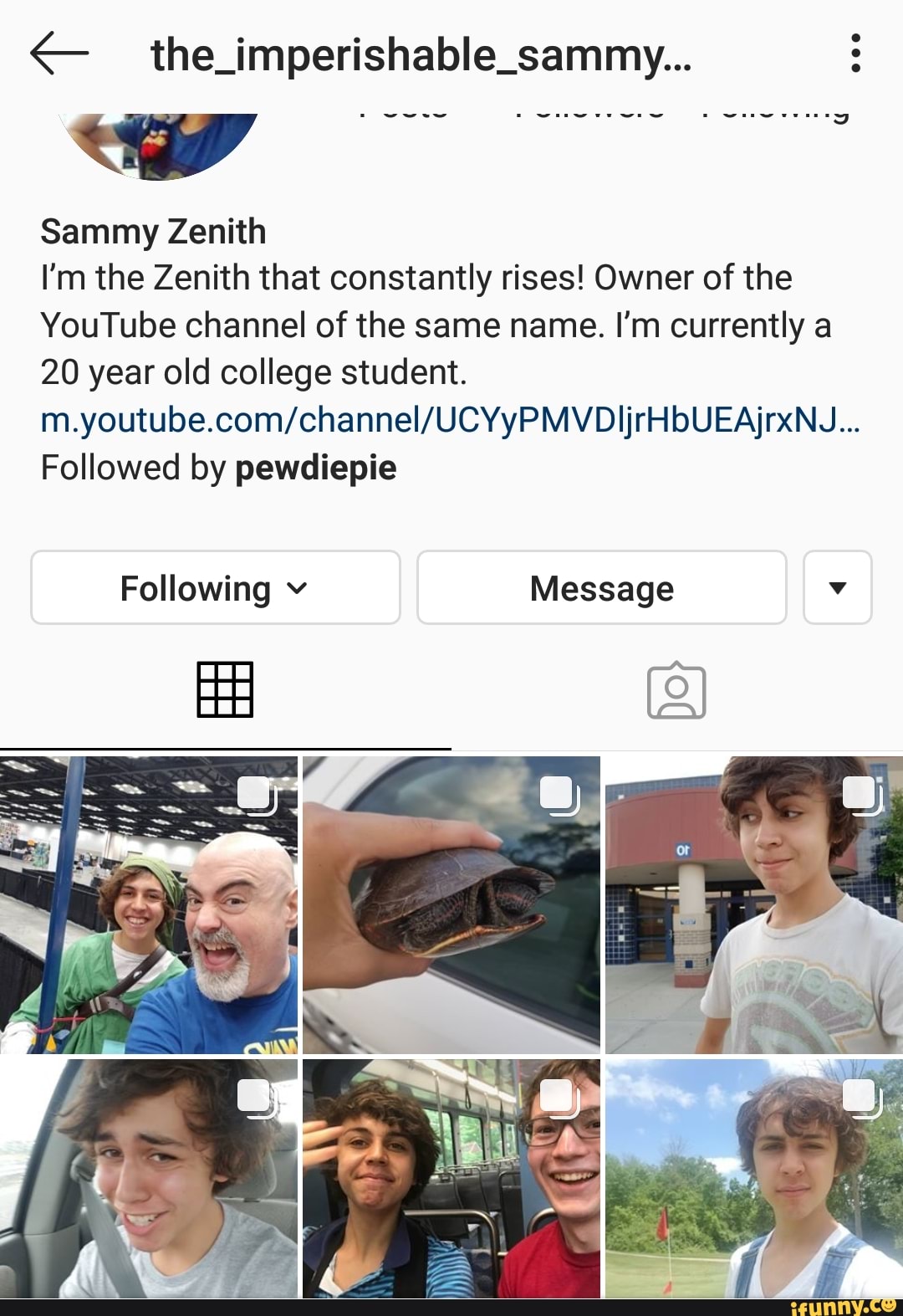 % the_imperishable_sammy... Sammy Zenith I'm the Zenith that constantly ...