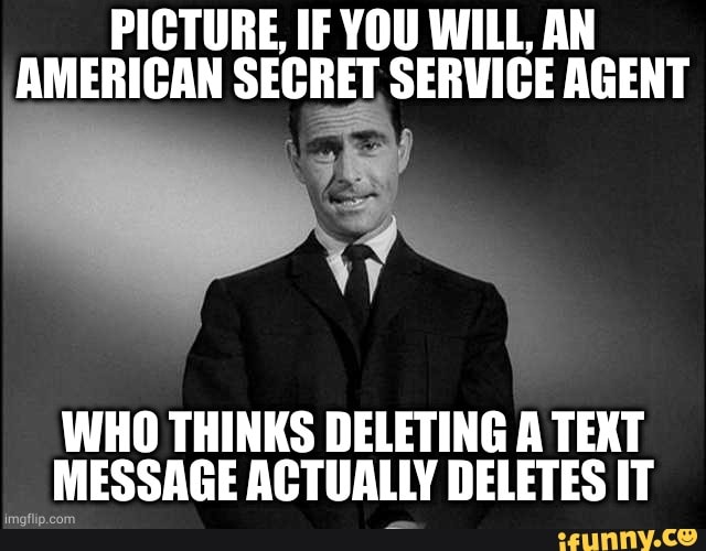PICTURE, IF YOU WILL, AN AMERICAN SECRET SERVICE AGENT WHO THINKS ...
