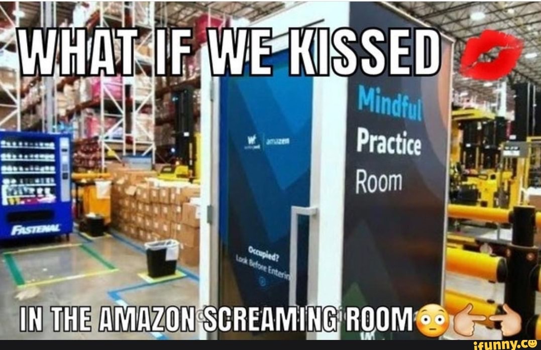 -WHAT IF wessec THE AMAZON SCREAMING ROOM - iFunny