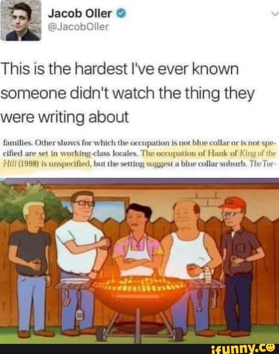 Jacob Oller I @JacebOller This is the hardest I've ever known someone ...