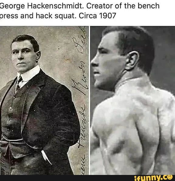 George Hackenschmidt. Creator of the bench oress and hack squat. Circa ...