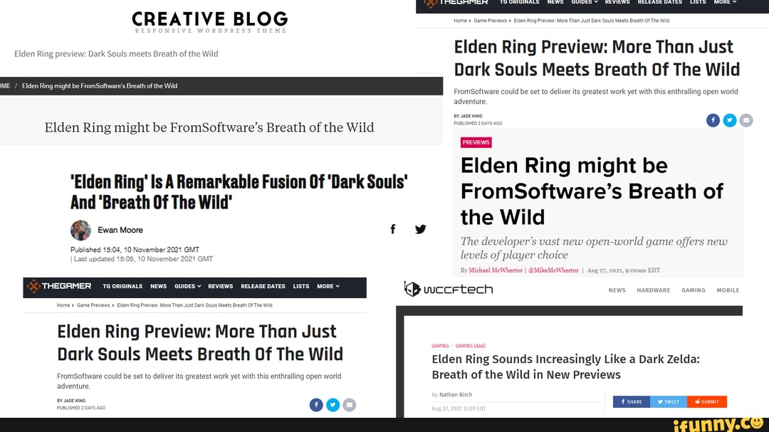 Elden Ring Preview: More Than Just Dark Souls Meets Breath Of The Wild FromSoftware could be set ...