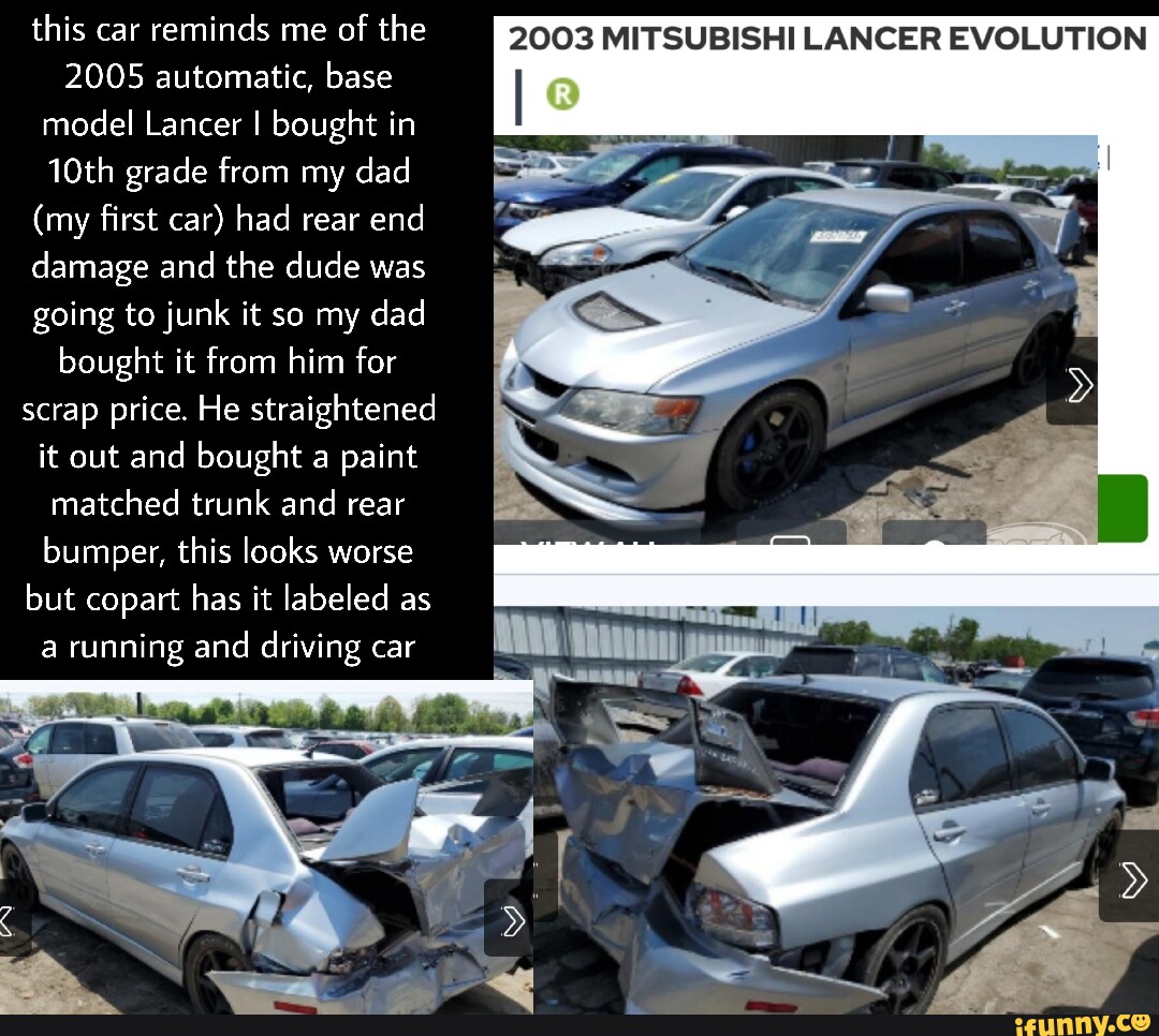 This car reminds me of the 2005 automatic, base model Lancer I bought ...