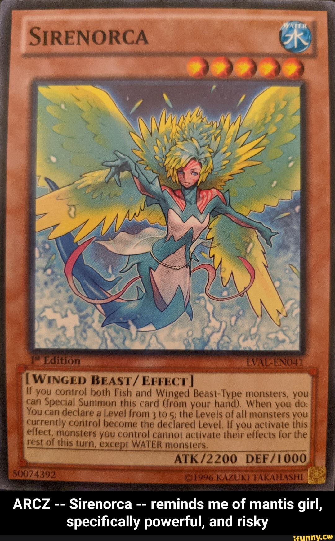 WINGED BEAST/ EFFECT I If you control both Fish and Winged Beast-Type ...