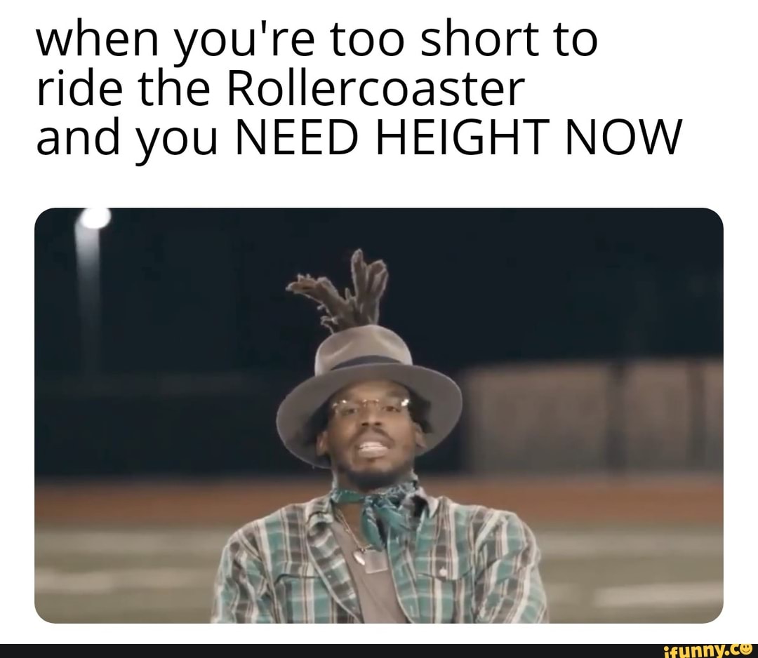 When you're too short to ride the Rollercoaster and you NEED HEIGHT NOW ...