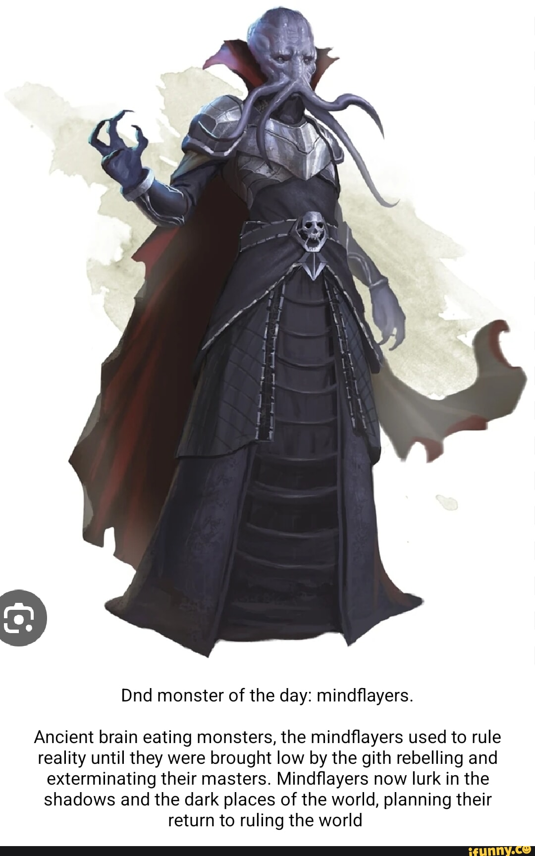 Dad monster of the day: mindflayers. Ancient brain eating monsters, the ...