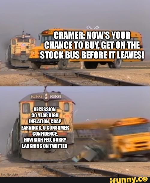 CRAMER: NOW'S YOUR CHANCE TO BUY, GET ON THE STOCK BUS BEFORE IT LEAVES ...