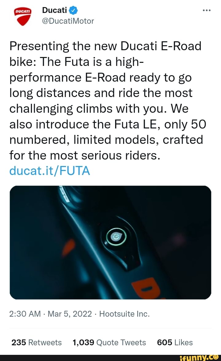Presenting The New Ducati E Road Bike The Futa Is A High Performance
