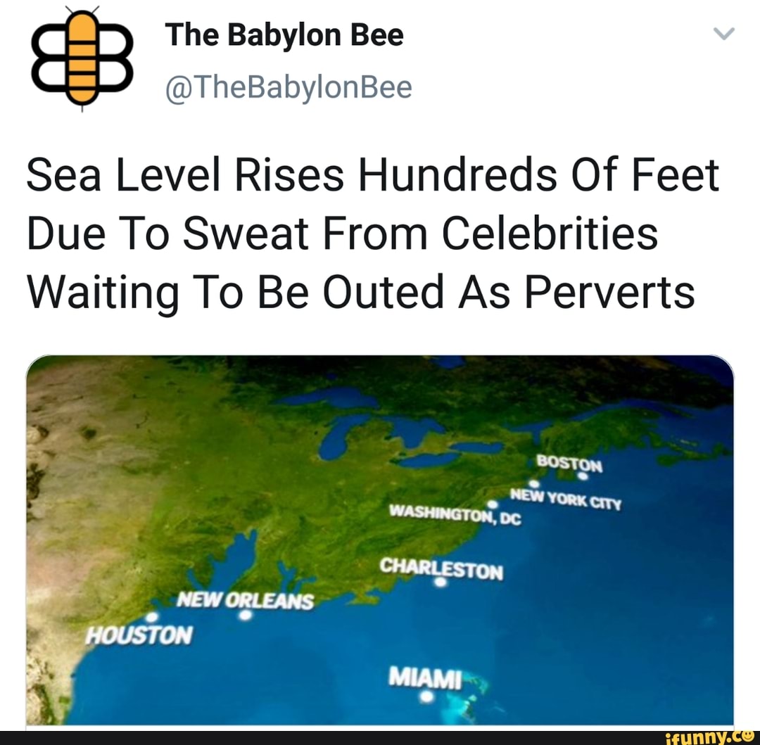 Sea Level Rises Hundreds Of Feet Due To Sweat From Celebrities Waiting ...