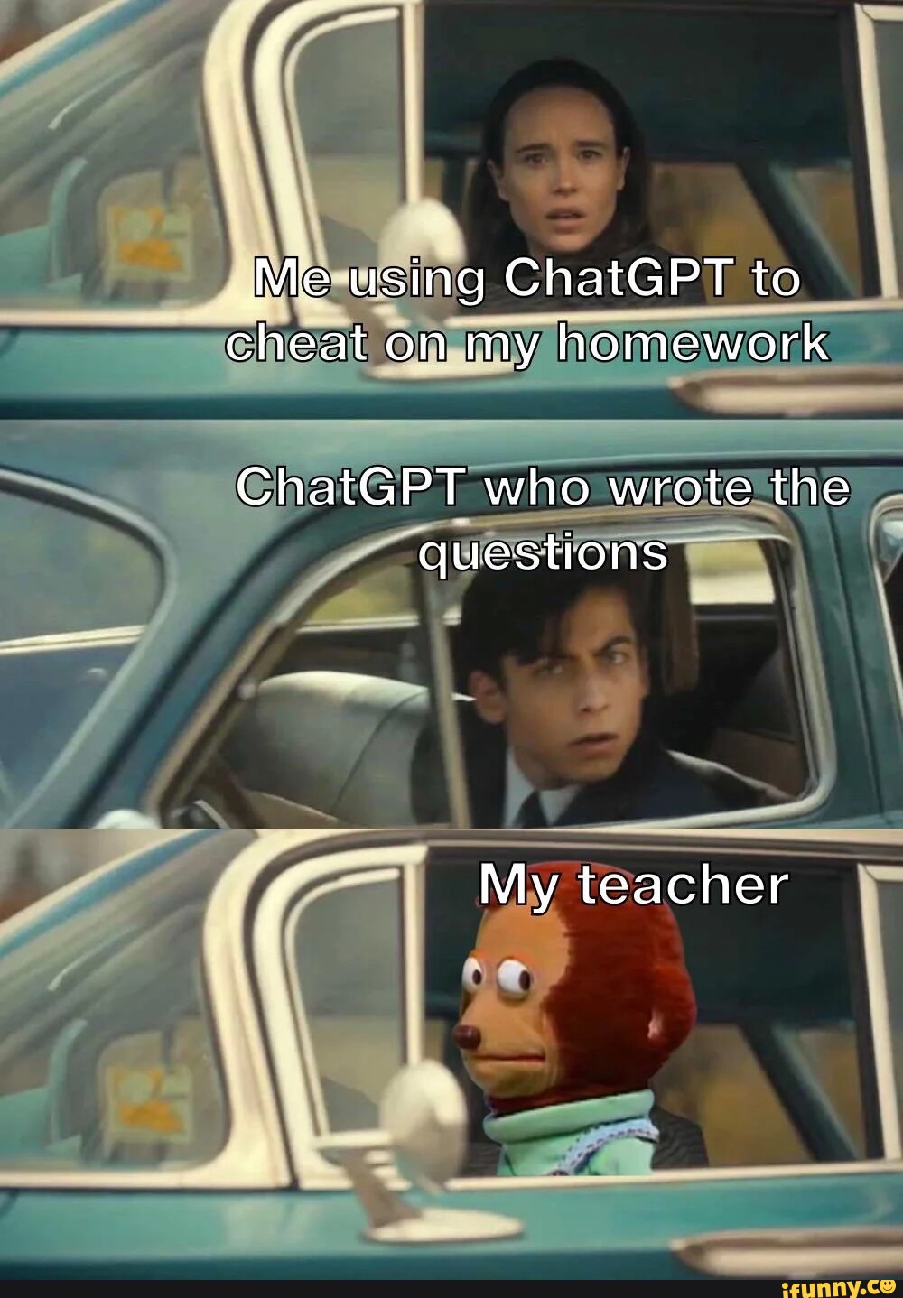 Me using ChatGPT to cheat on my homework ChatGPT who wrote the ...
