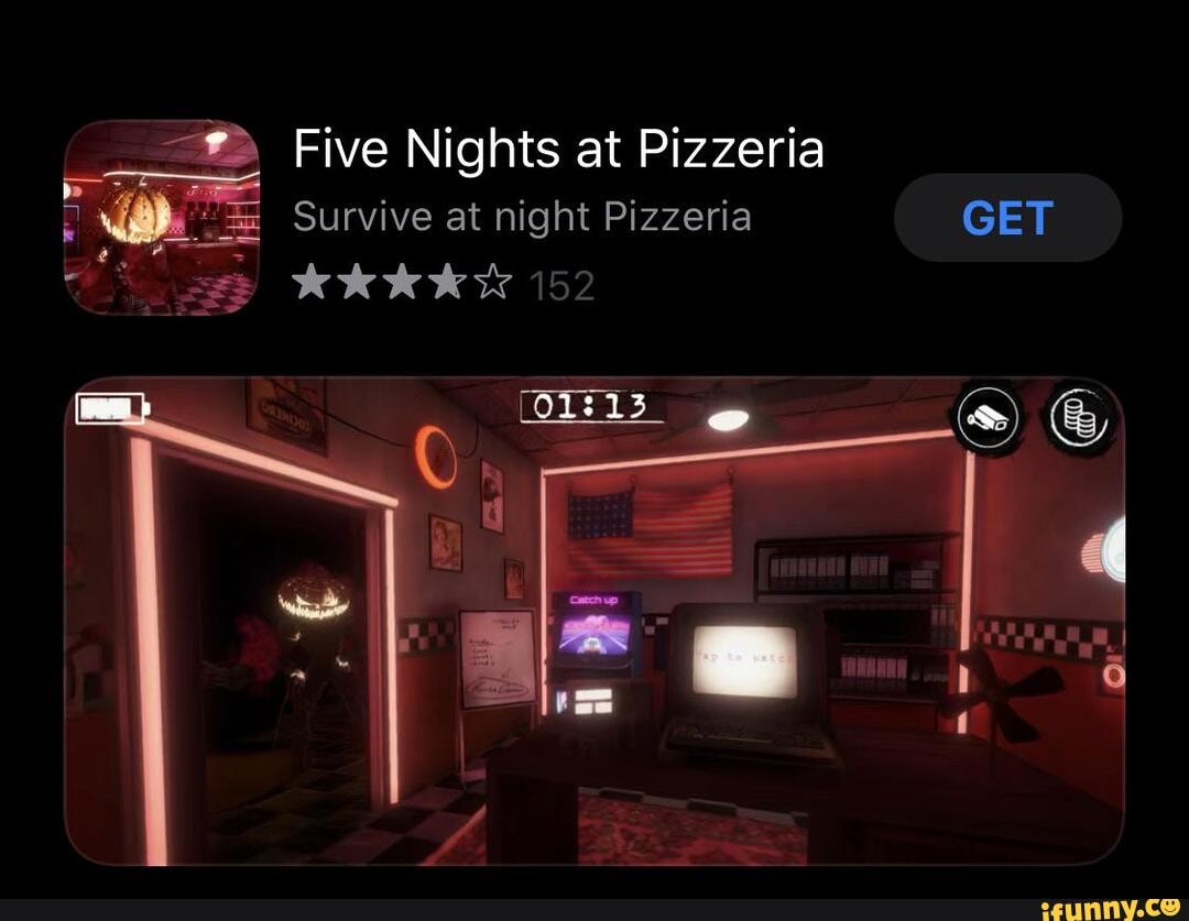 Five Nights at Pizzeria Survive at night Pizzeria KKKKY GET - iFunny