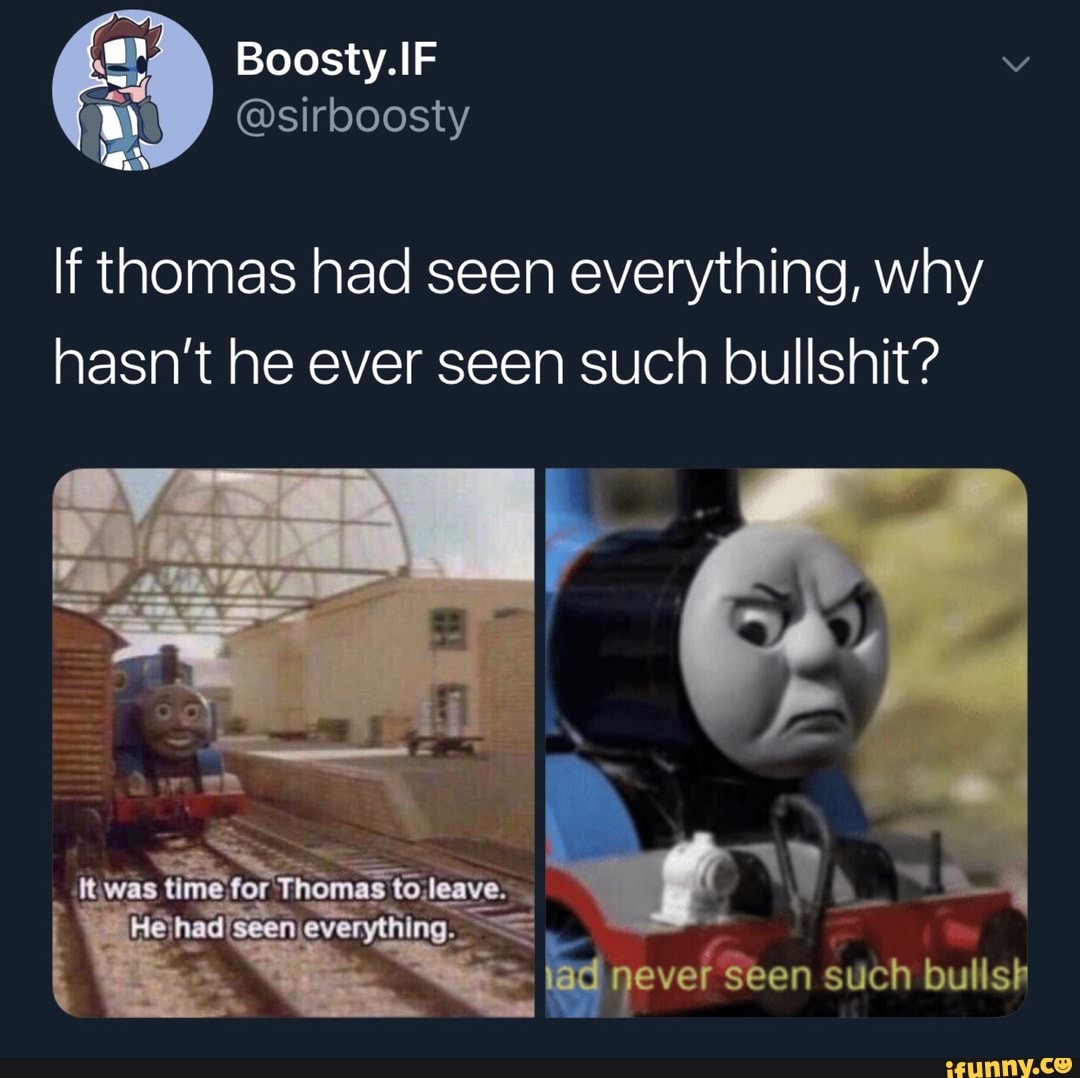 If thomas had seen everything, why hasn’t he ever seen such bullshit ...