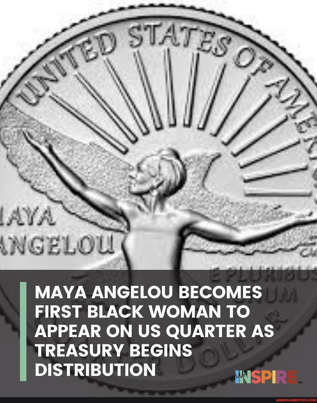 "SS MAYA ANGELOU BECOMES FIRST BLACK WOMAN TO APPEAR ON US QUARTER AS ...