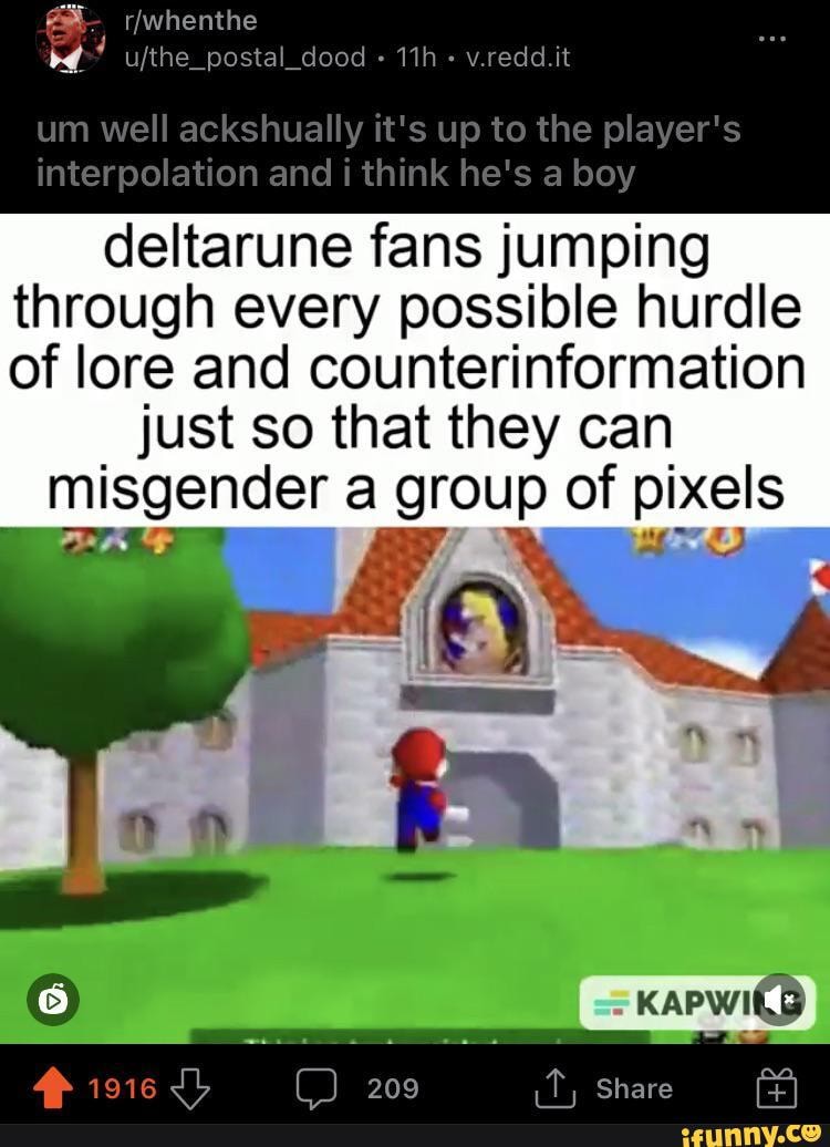 Rfwhenthe v.redd.it um well ackshually it's up to the player's ...