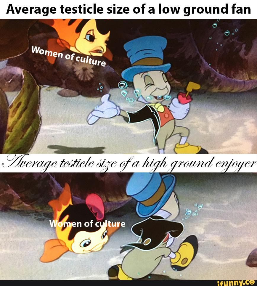 Average testicle size of a low ground fan Wo Men OF cUlture of high ...
