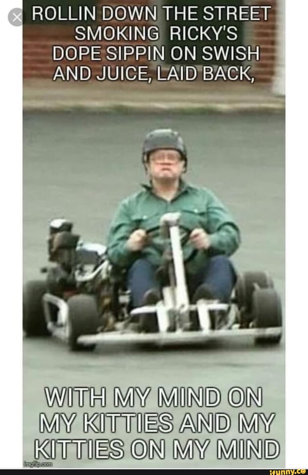 ROLLIN DOWN THE STREET SMOKING RICKY'S DOPE SIPPIN ON SWISH AND JUICE ...