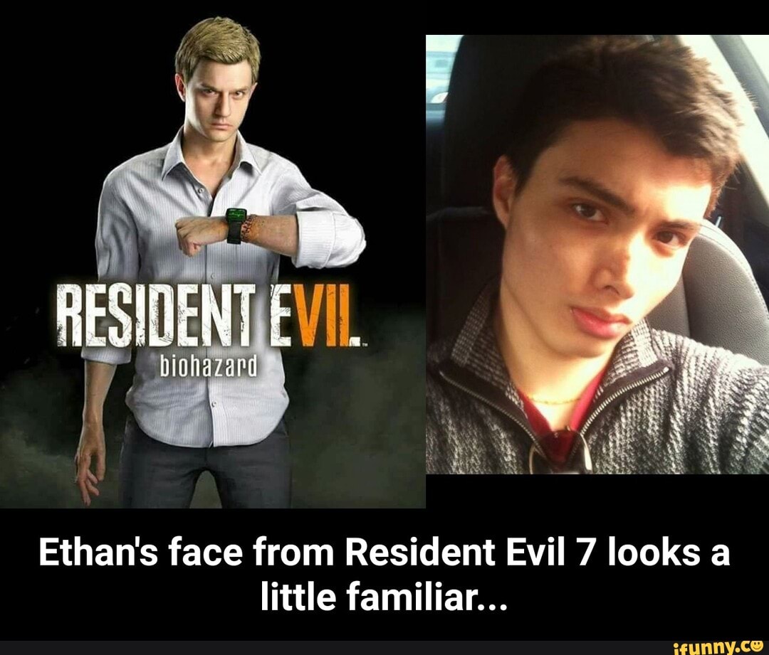 Ethan's face from Resident Evil 7 looks a little familiar... - Ethan's ...