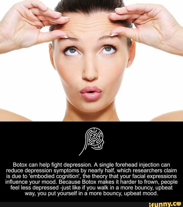 Botox can help ﬁght depression. A single forehead injection can ...
