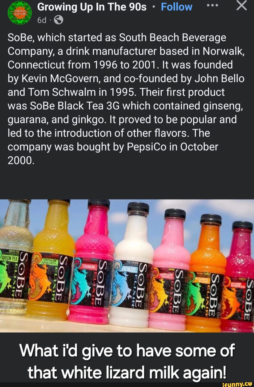 Growing Up In The Follow X SoBe, which started as South Beach Beverage ...
