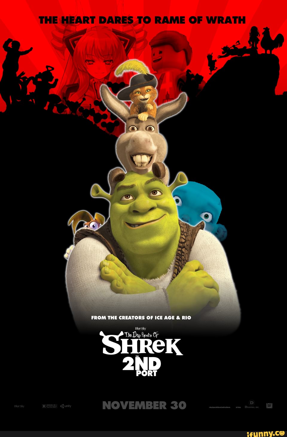 FROM THE CREATORS OF ICE AGE & RIO 'SHReK NOVEMBER 30 - iFunny
