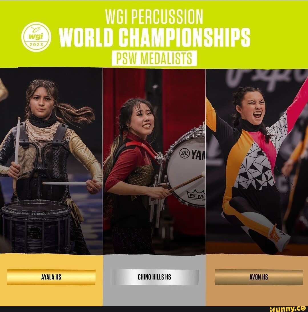 WGI PERCUSSION WORLD CHAMPIONSHIPS PSW MEDALISTS AYALA HS CHINO HILLS ...