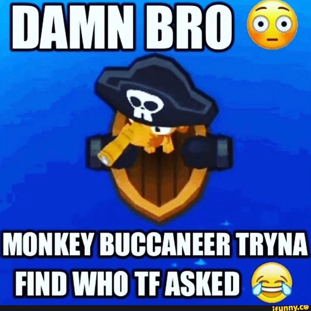DAMN BRO WW MONKEY BUCCANEER TRYNA FIND WHO TFASKED - iFunny