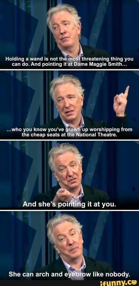 Alan Rickman memes memes. The best memes on iFunny