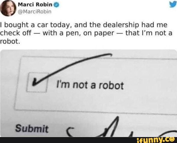 Marci I bought a car today, and the dealership had me check off - with ...