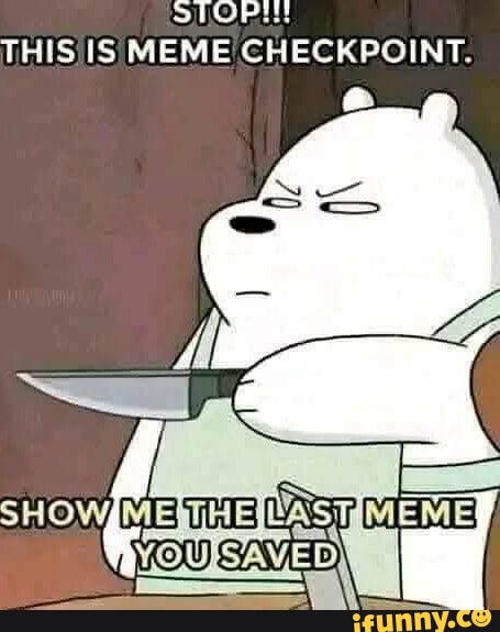 THIS IS MEME CHECKPOINT. - iFunny