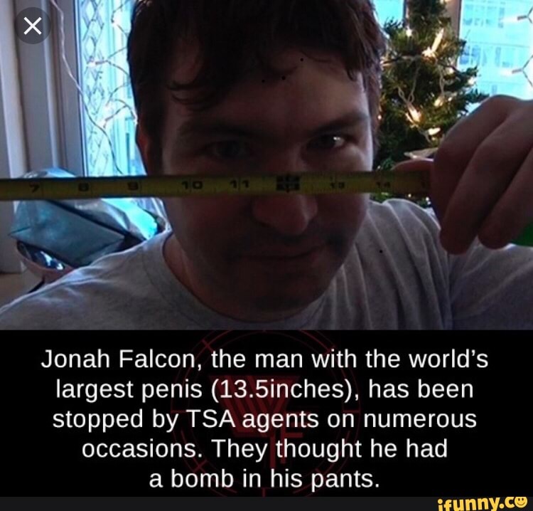 Jonah Falcon, the man with the world's largest penis (13.5inches). has ...