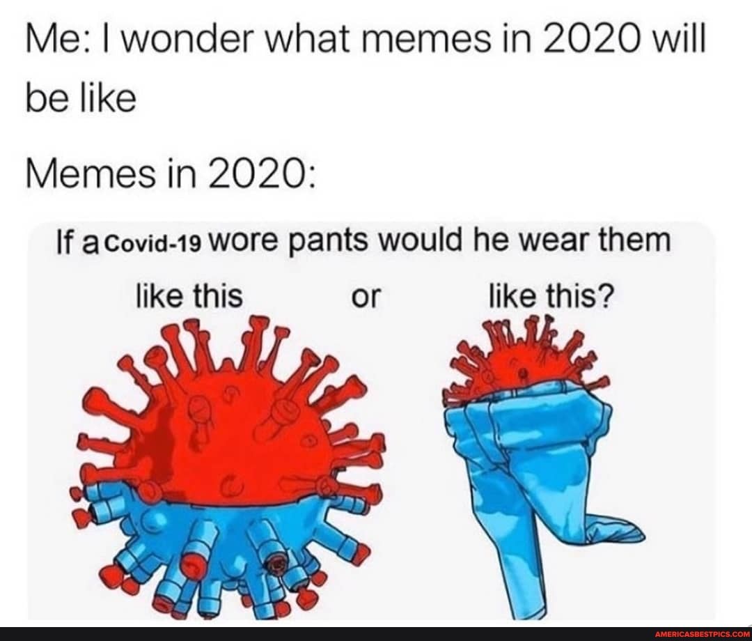 Me: I wonder what memes in 2020 will be like Memes in 2020: If acovid ...