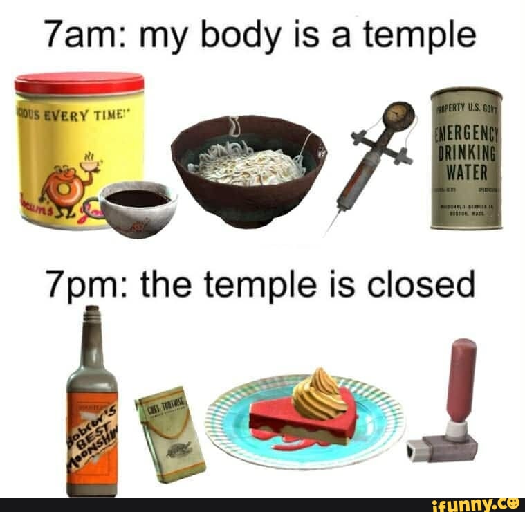 Vam: my body is a temple the temple is closed - iFunny
