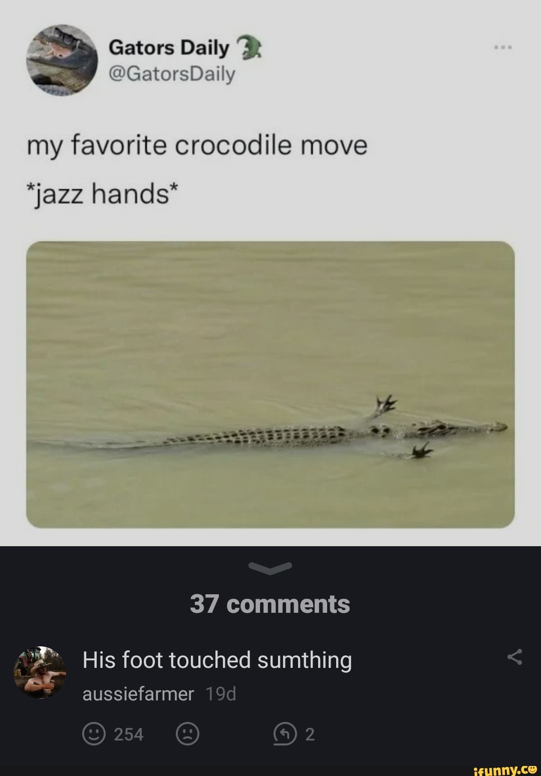 Gators Daily @GatorsDaily my favorite crocodile move "jazz hands* 37 ...