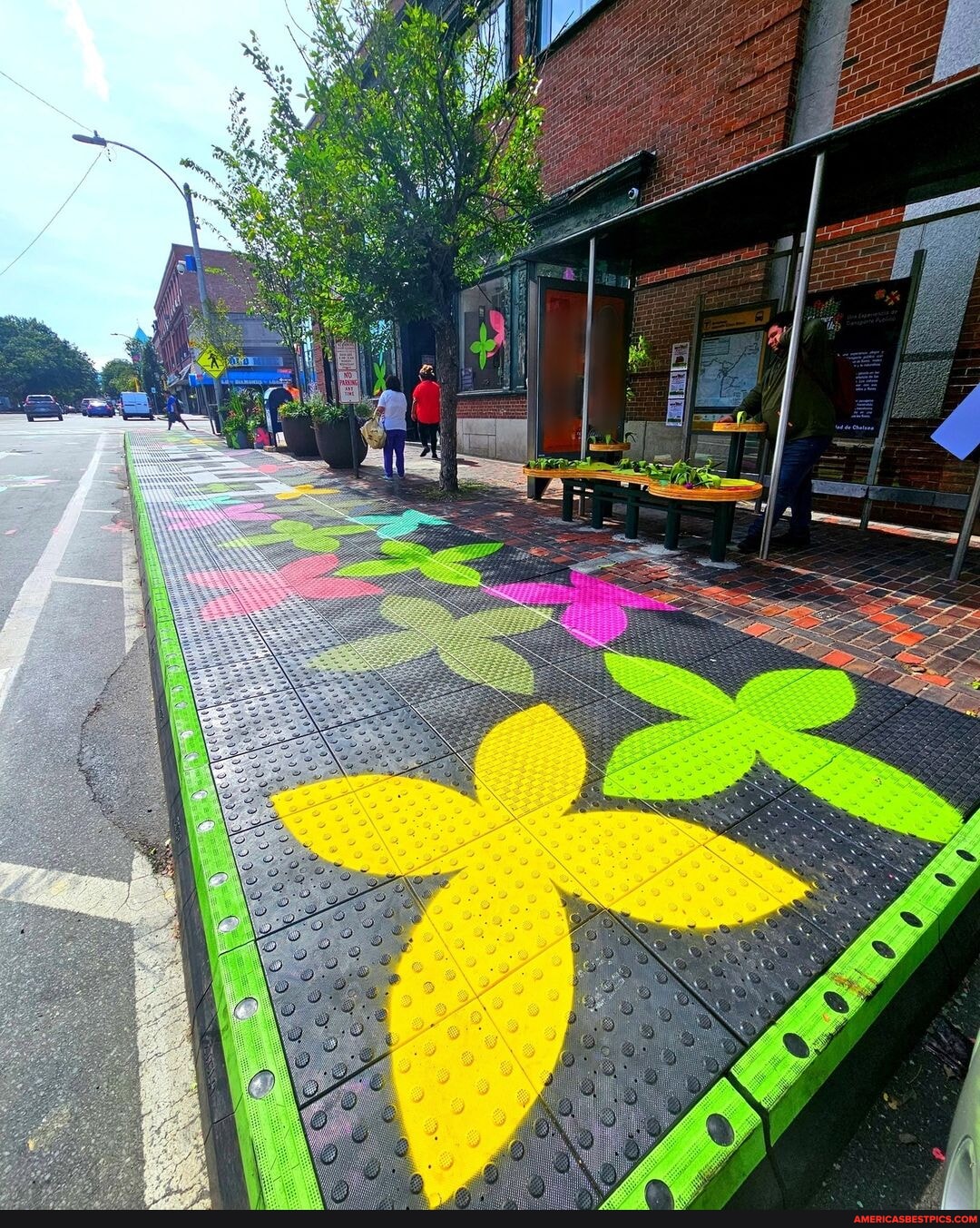 The MBTA has converted a MBTA bus stop in Chelsea into an immersive art ...