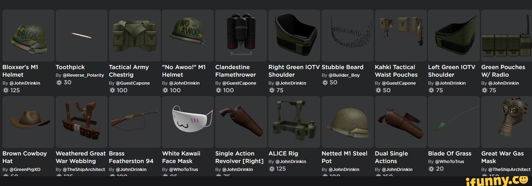 Bloxxer's Toothpick Tactical Army "No Awoo!" Clandestine Right Green ...