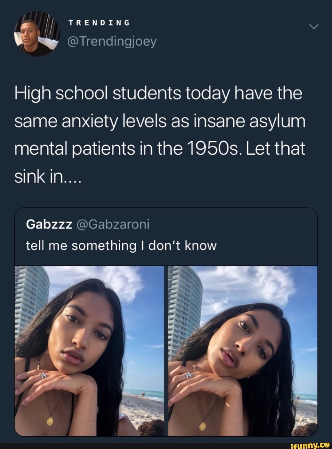 Hahah TRENOING High School Students Today Have The Same Anxiety