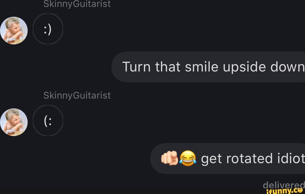 Okinny Guitarist Turn that smile upside down SkinnyGuitarist get ...