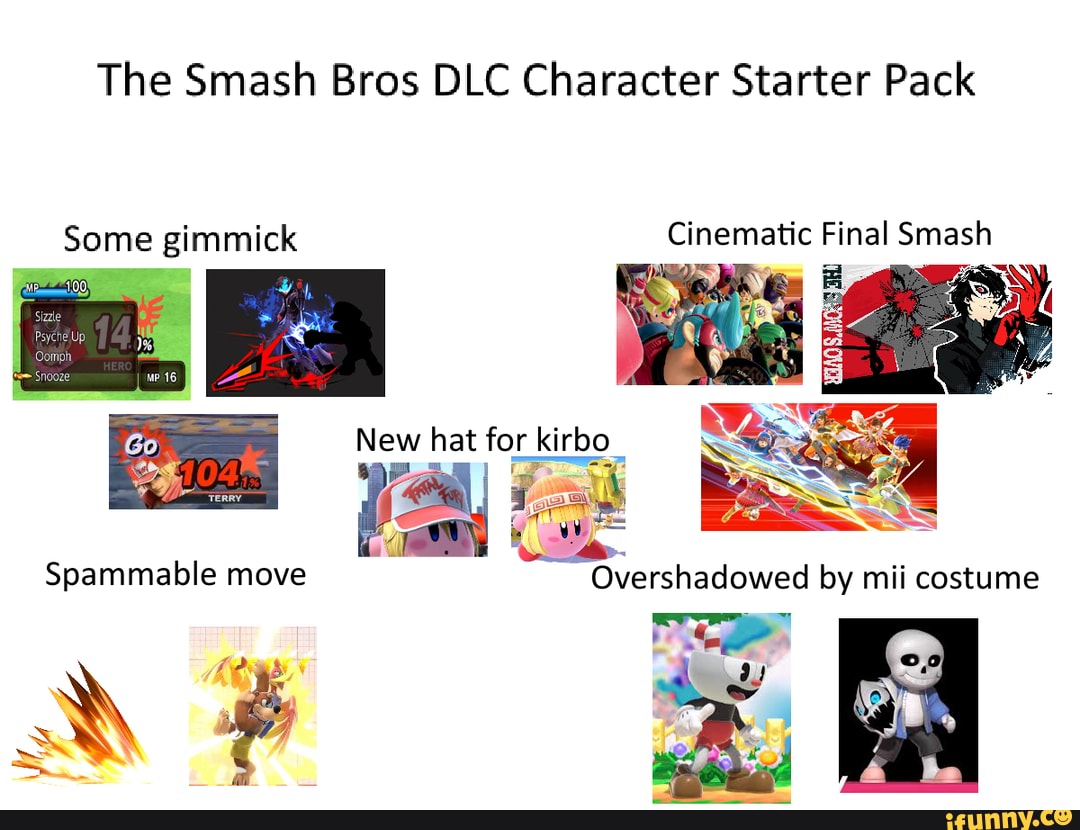 The Smash Bros DLC Character Starter Pack Some gimmick Cinematic Final ...