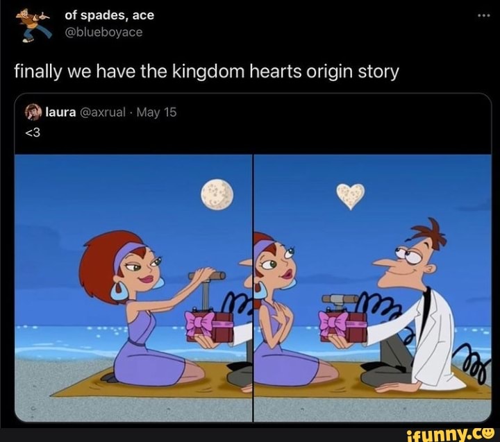 Of spades, ace @bluebosace finally we have the kingdom hearts origin ...