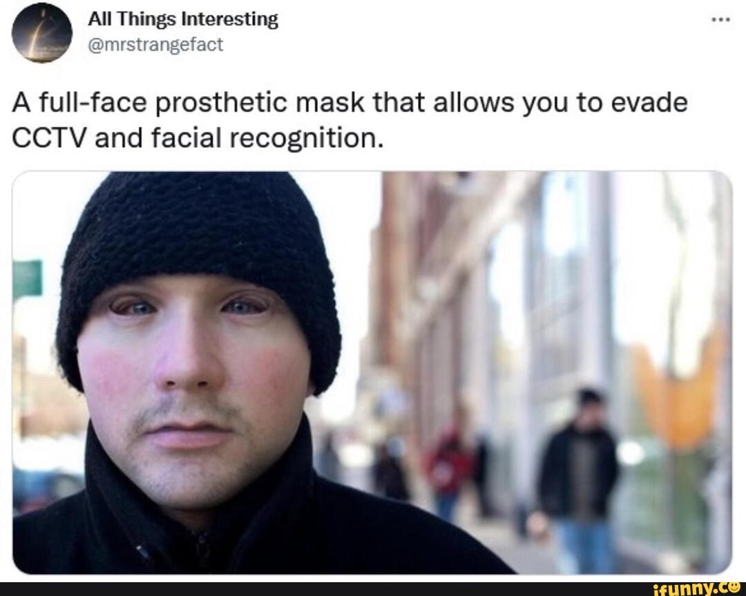 All Things Interesting A full-face prosthetic mask that allows you to ...