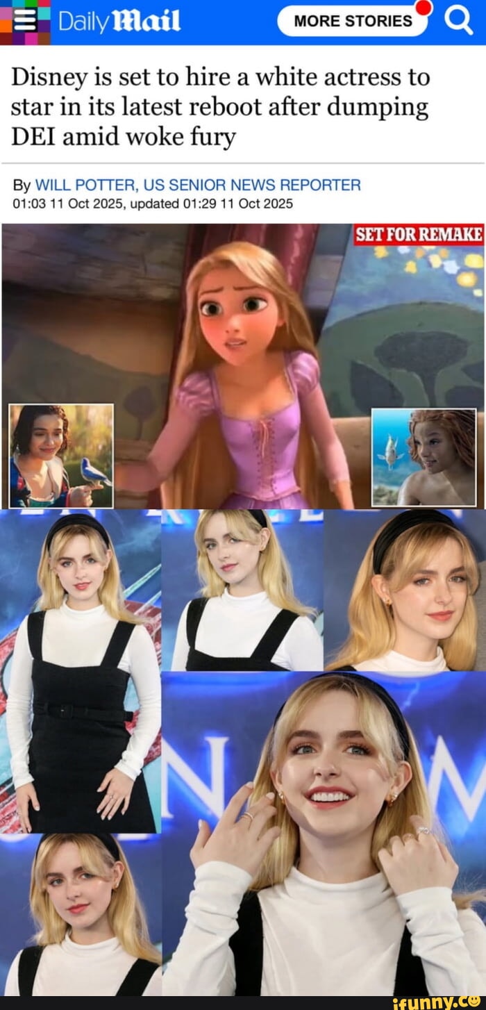 Daily Mail Disney is set to hire a white actress to star in its latest ...