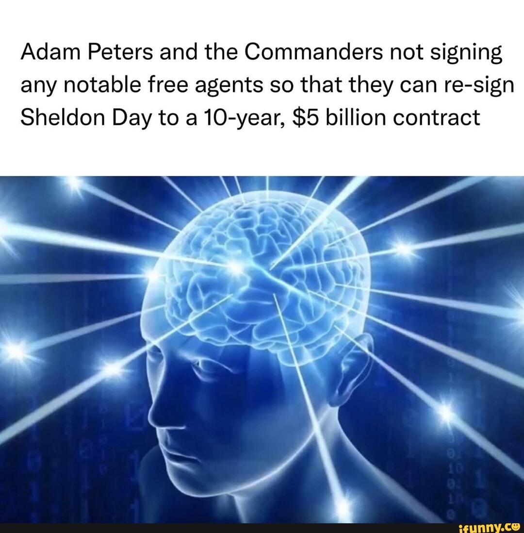 Adam Peters and the Commanders not signing any notable free agents so ...